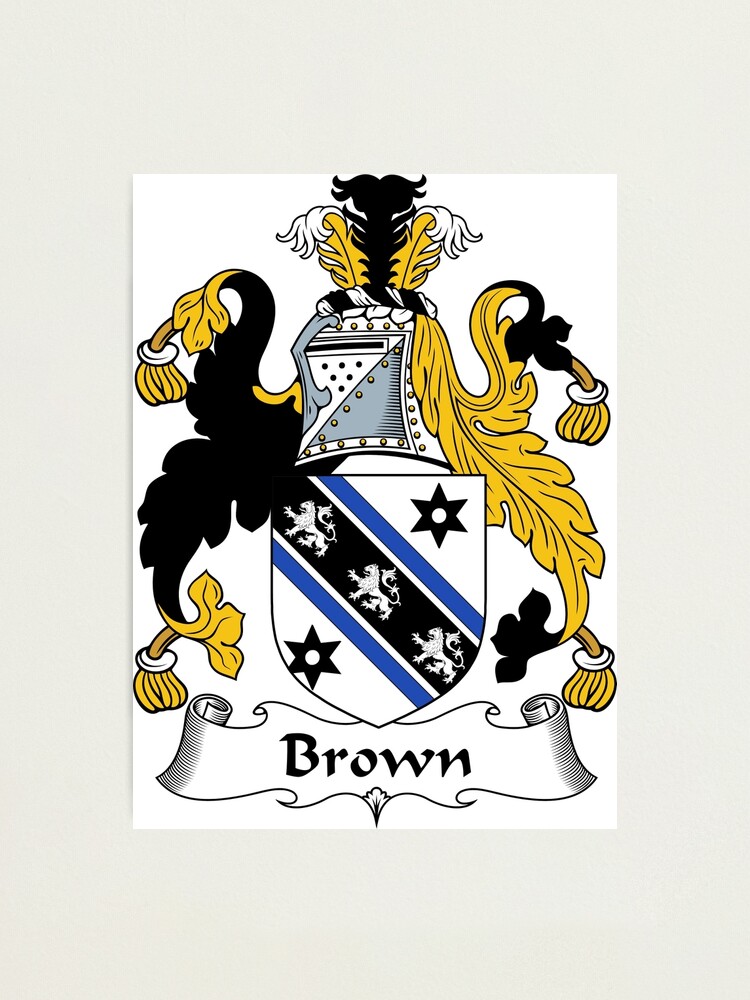 "Brown Coat of Arms/Family Crest" Photographic Print by IrishArms ...