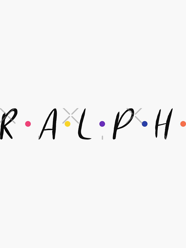 "Ralph Name" Sticker for Sale by Teelogic | Redbubble