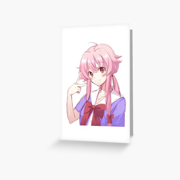 "Yuno Gasai" Greeting Card by aftloki-anime | Redbubble