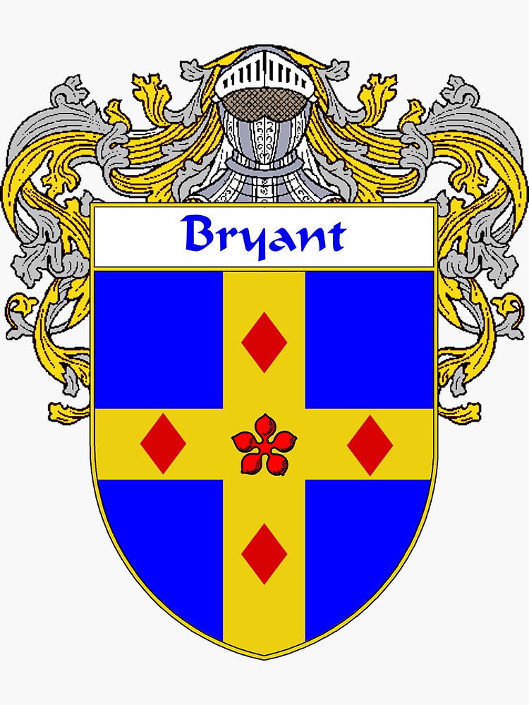 "Bryant Coat of Arms/Family Crest" Sticker for Sale by IrishArms ...