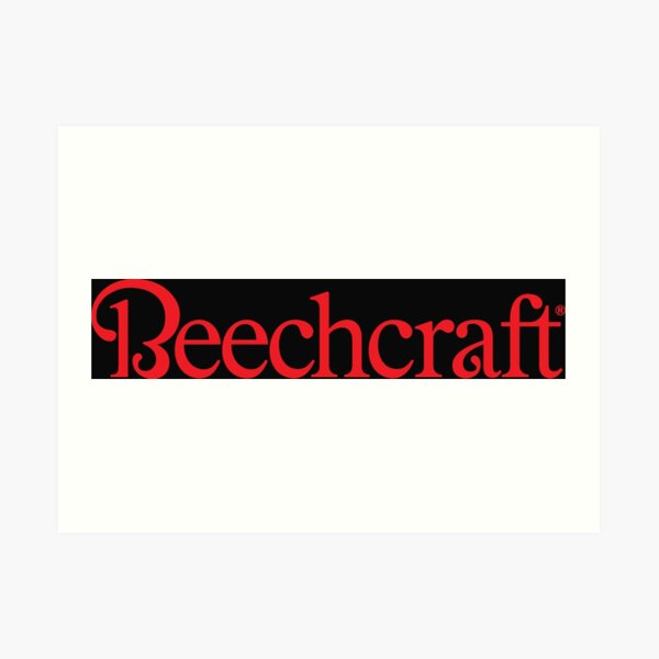 "BEECHCRAFT AIRCRAFT LOGO" Art Print for Sale by tutuphidung | Redbubble