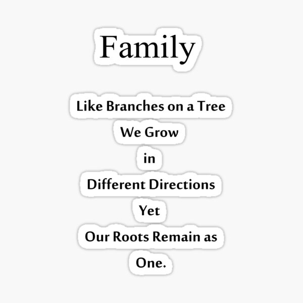 "Family Tree" Sticker for Sale by Stylotory | Redbubble