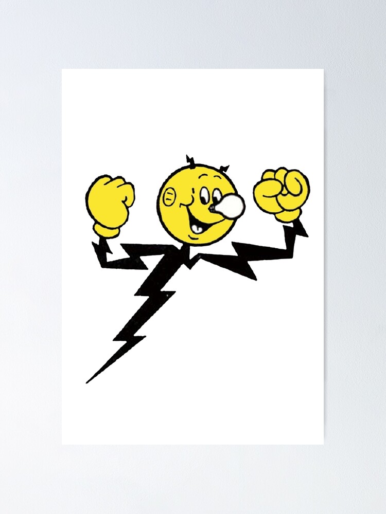"Reddy Kilowatt, your electrical servant" Poster by nostalgic-stuff ...