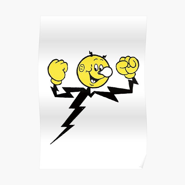 "Reddy Kilowatt, your electrical servant" Poster by nostalgic-stuff ...