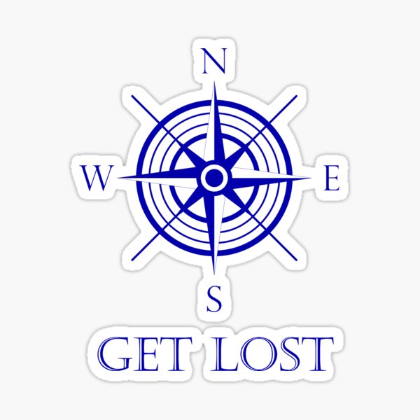 "Get Lost" Sticker for Sale by Mousetails | Redbubble