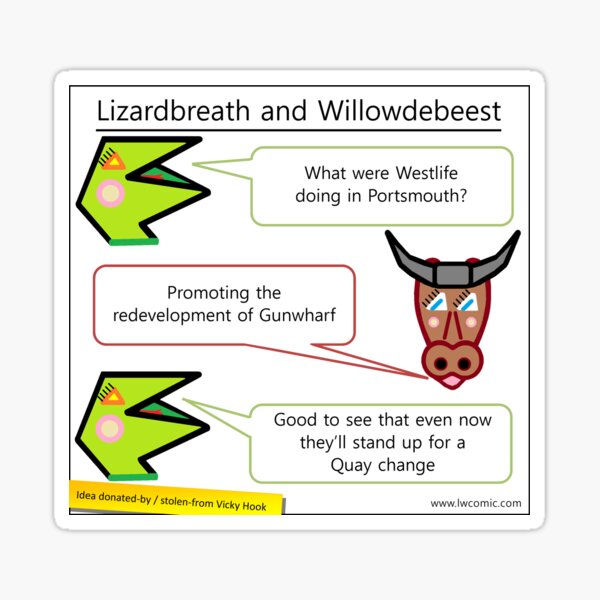 "Stand up for a Quay change" Sticker for Sale by lwcomic | Redbubble