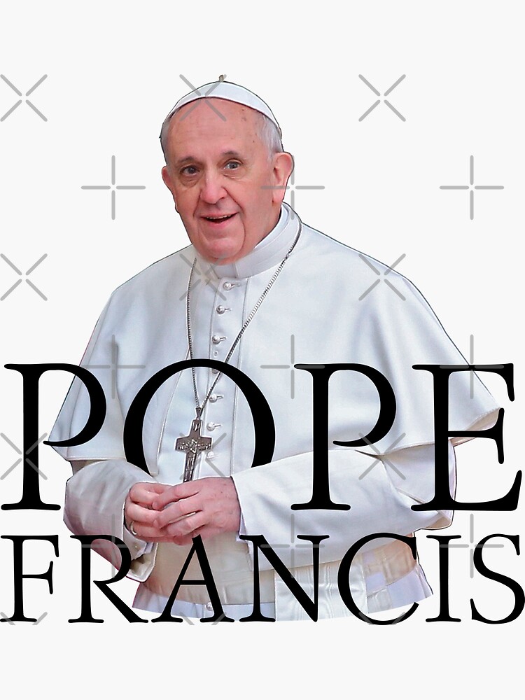 "Pope Francis" Sticker by Garaga | Redbubble