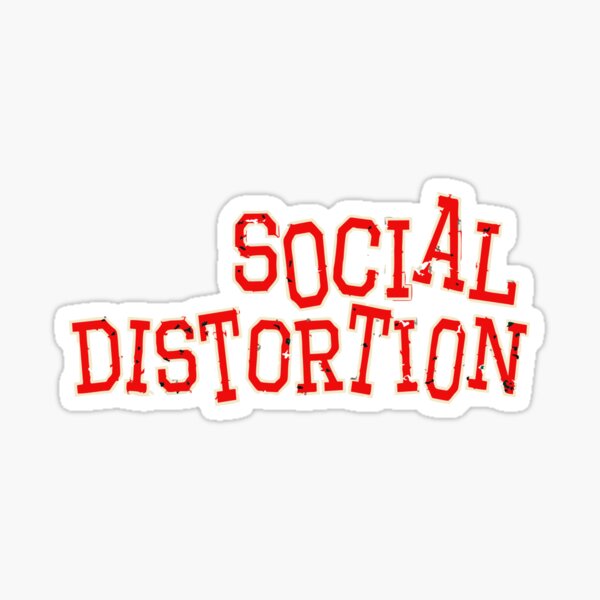 "Social Distortion" Sticker for Sale by noahtowl | Redbubble