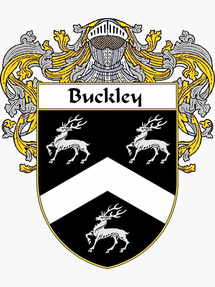 "Buckley Coat of Arms/Family Crest" Sticker by IrishArms | Redbubble