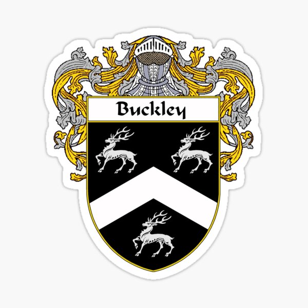 "Buckley Coat of Arms/Family Crest" Sticker by IrishArms | Redbubble
