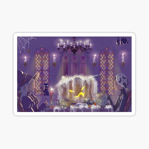 "Halloween Feast" Sticker for Sale by papaps | Redbubble