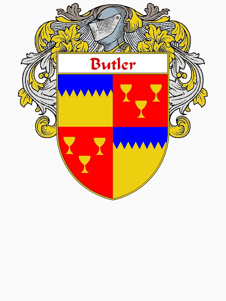 "Butler Coat of Arms/Family Crest" T-shirt for Sale by IrishArms ...
