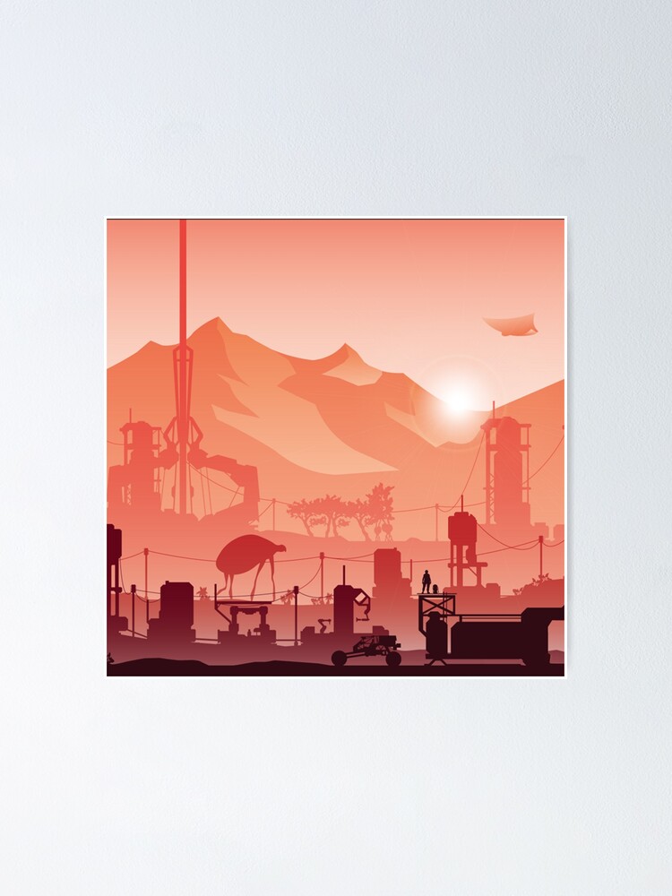 "Satisfactory Game - World" Poster by CornerDoorStore | Redbubble