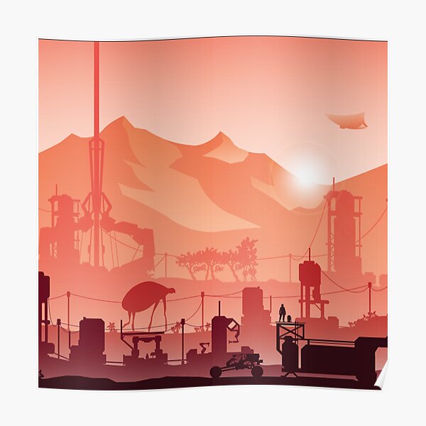 "Satisfactory Game - World" Poster by CornerDoorStore | Redbubble