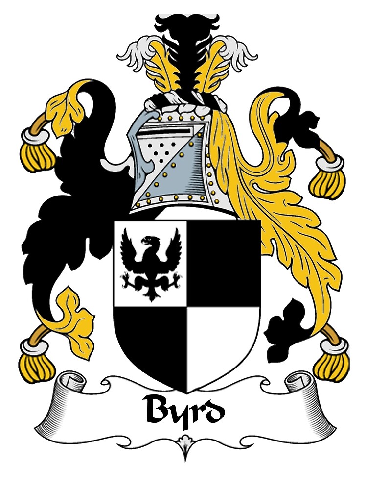 "Byrd Coat of Arms / Byrd Family Crest" Framed Art Print for Sale by ...