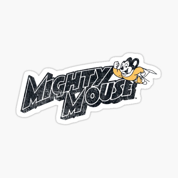 "Mighty Mouse " Sticker for Sale by nostalgic-stuff | Redbubble