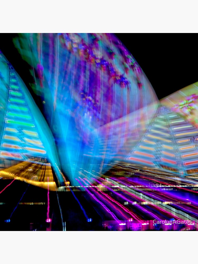 "Abstract Opera House" Poster by CarolynAGates | Redbubble