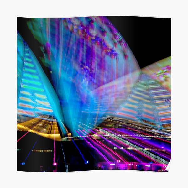 "Abstract Opera House" Poster by CarolynAGates | Redbubble