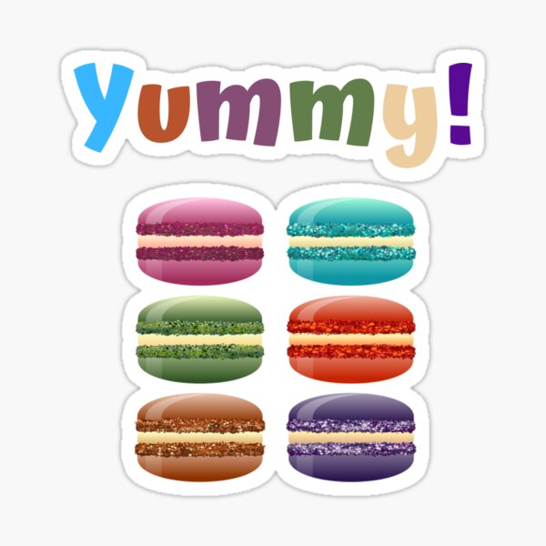 "Rainbow Macarons" Sticker for Sale by Ram545 | Redbubble