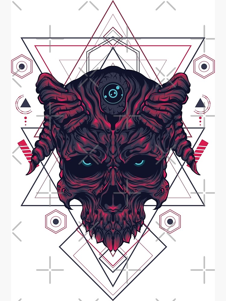 "death face" Poster by Lonoo | Redbubble