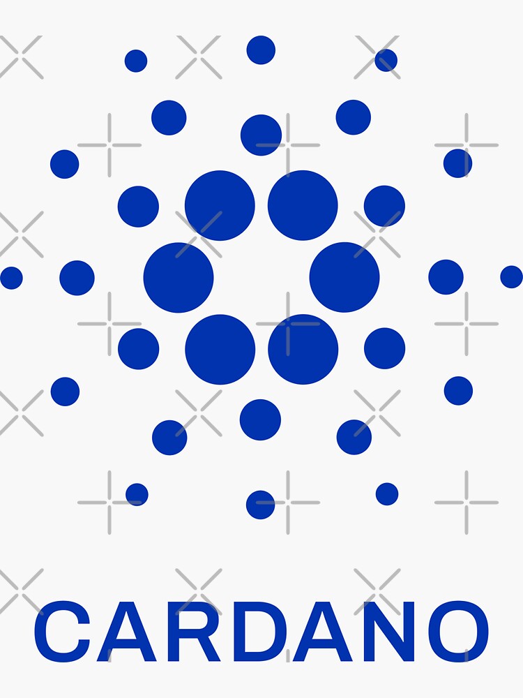 "Cardano ADA Coin Cryptocurrency Blue Version" Sticker for Sale by ...