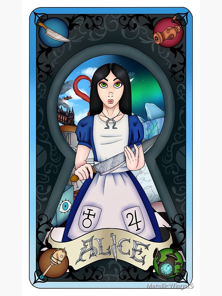 "Alice Madness Returns Tarot Card" Greeting Card for Sale by MetallicWings15 | Redbubble
