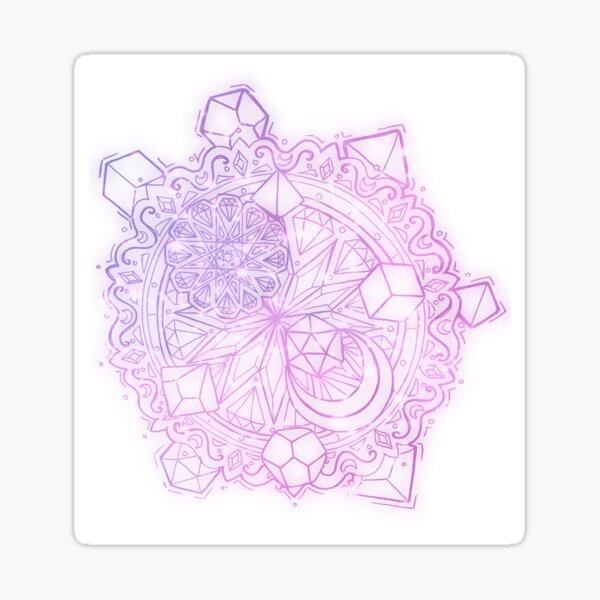 "Celestial Summon Circle" Sticker for Sale by GoldiesChocobo | Redbubble