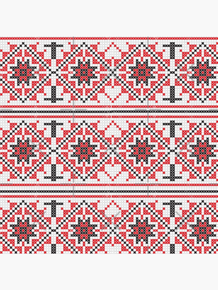 "Eastern Europe Pattern, Traditional Folk, Folklor" Sticker for Sale by ...