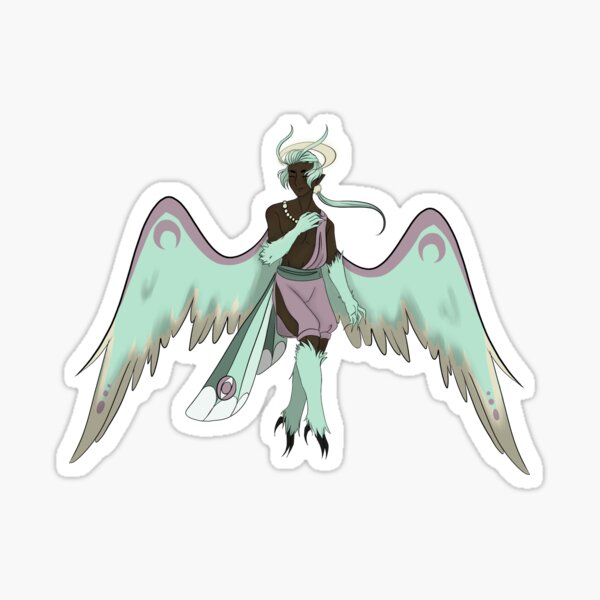"Moth Bird man no background" Sticker for Sale by DMIS | Redbubble