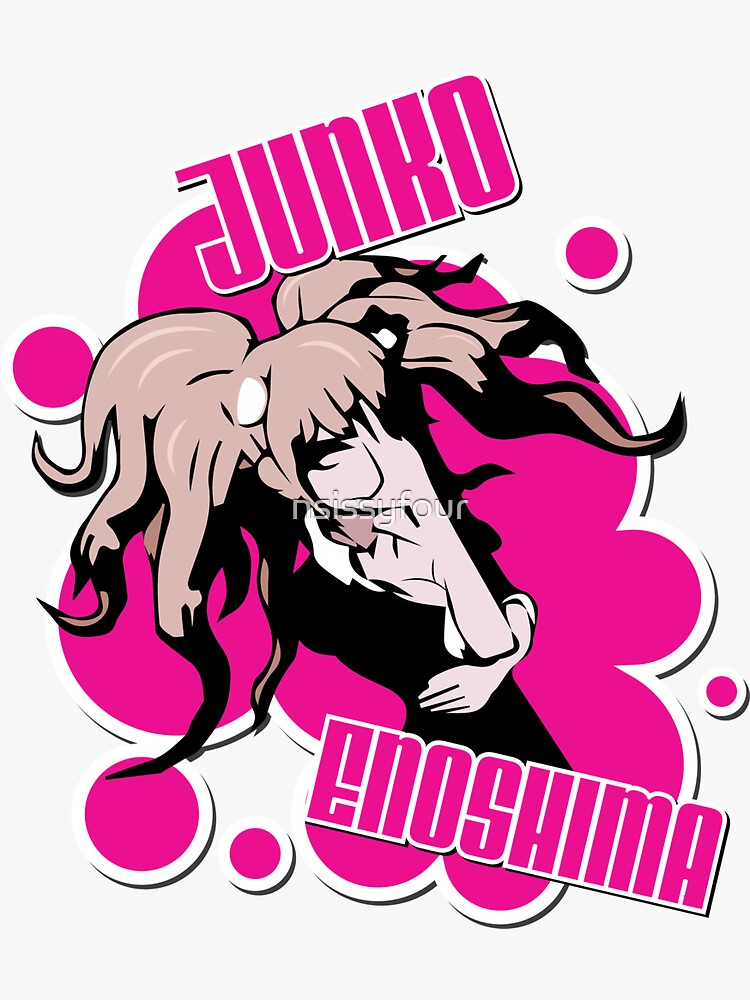 Junko Enoshima Danganronpa Sticker For Sale By Nsissyfour Redbubble