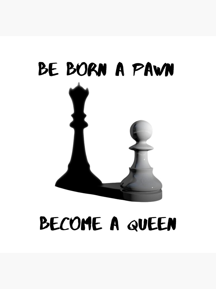 "Pawn and Queen" Sticker for Sale by SoslanD | Redbubble