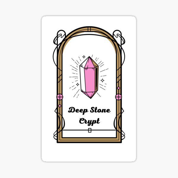 "Deep Stone Crypt" Sticker for Sale by Asktec | Redbubble