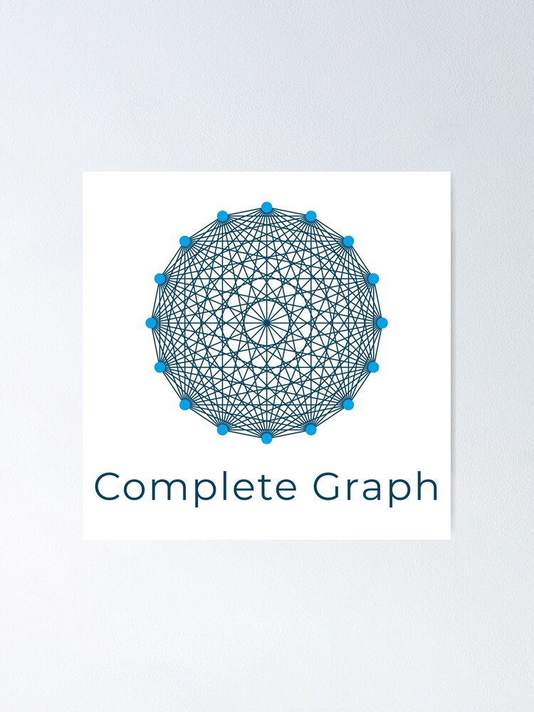 "Graph Theory - Complete Graph" Poster by Mechashadow | Redbubble