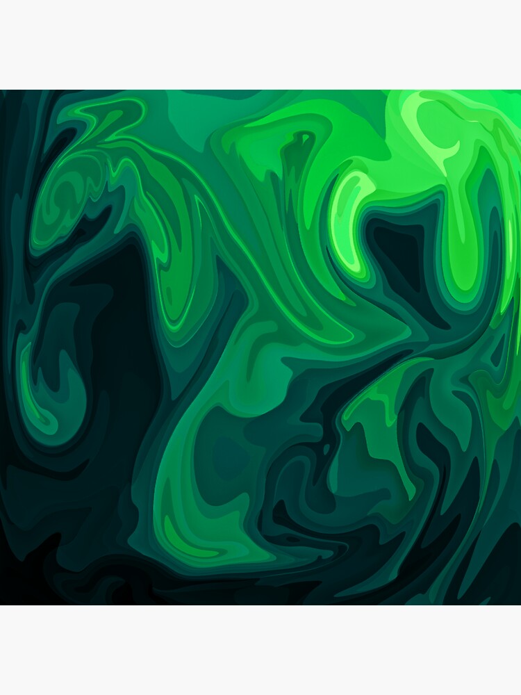 "Liquid Green Hydro Dipping" Sticker for Sale by insanitysaint05 ...