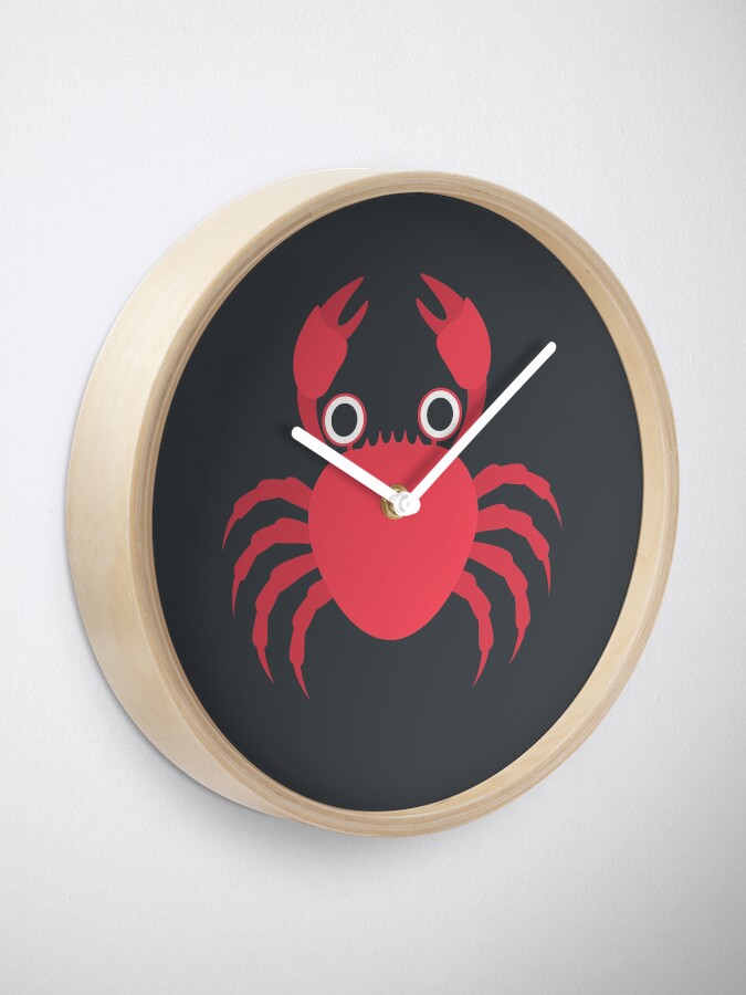 "Crab Gift for Crab Lovers" Clock for Sale by MKMemo1111 | Redbubble