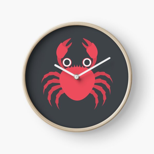 "Crab Gift for Crab Lovers" Clock for Sale by MKMemo1111 | Redbubble