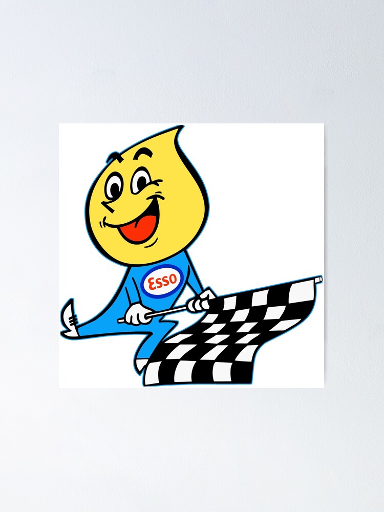 "ESSO GASOLINE LOGO" Poster by sinilagi | Redbubble
