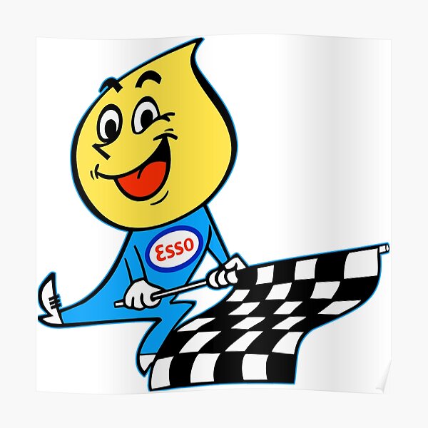 "ESSO GASOLINE LOGO" Poster by sinilagi | Redbubble