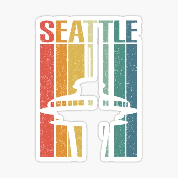"Retro Seattle Space Needle Vintage Pride" Sticker for Sale by ...