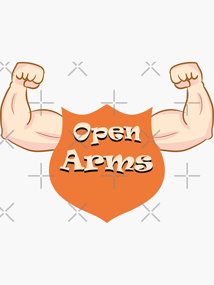 "Open Arms" Sticker by MrAbde | Redbubble