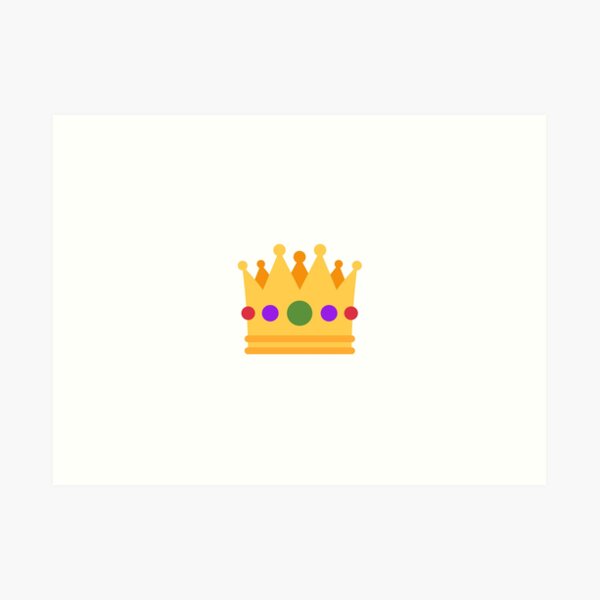 Crown Emoji Art Prints | Redbubble