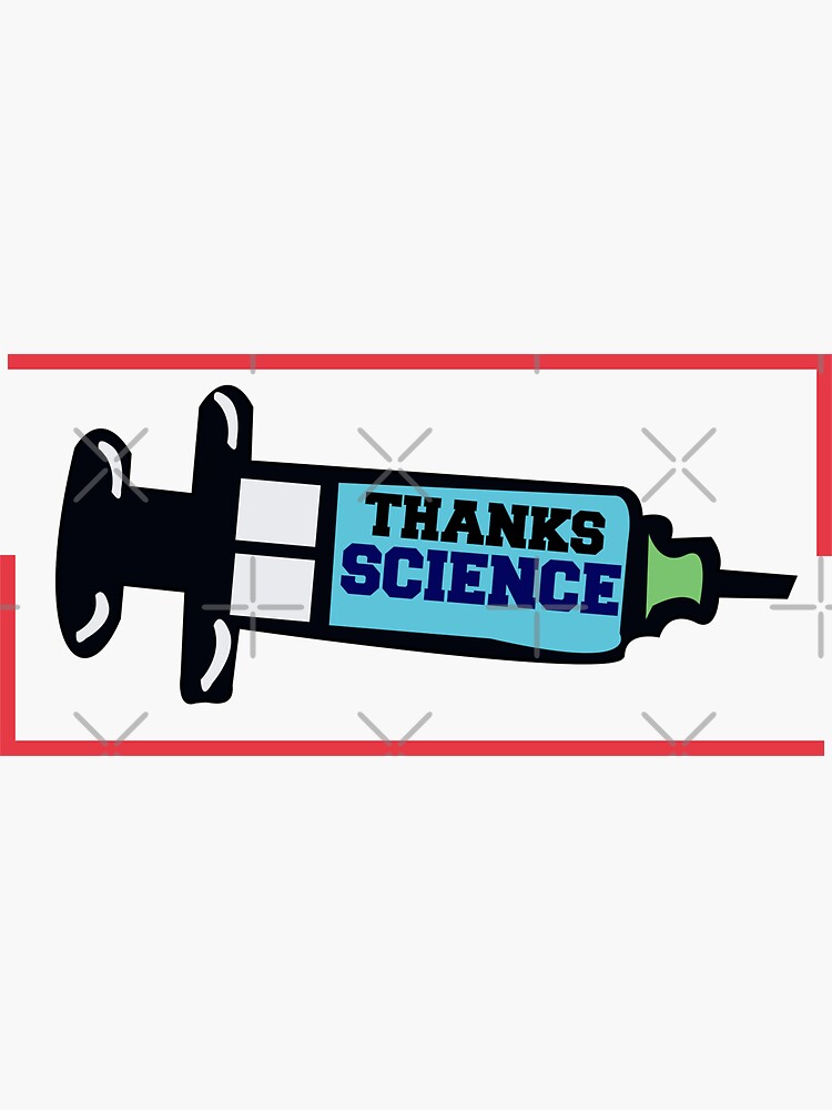 "Thanks Science,Cut Sticker" Sticker by creative36 | Redbubble