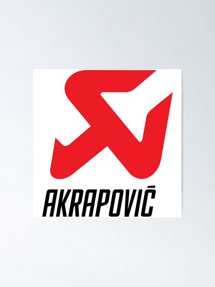 "AKRAPOVIC EXHAUST LOGO" Poster by sinilagi | Redbubble