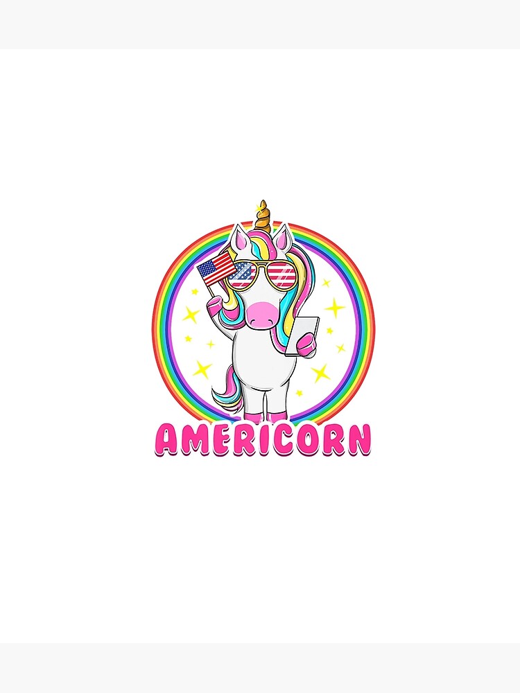 Lámina fotográfica «Americorn Divertido 4 de julio Día de la ...