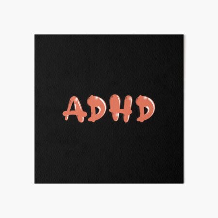 "Adhd Is Awesome Bubble Graffiti Letters" Art Board Print by designood ...