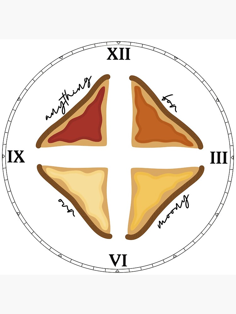 "moony toast clock face - roman numerals" Poster for Sale by ...