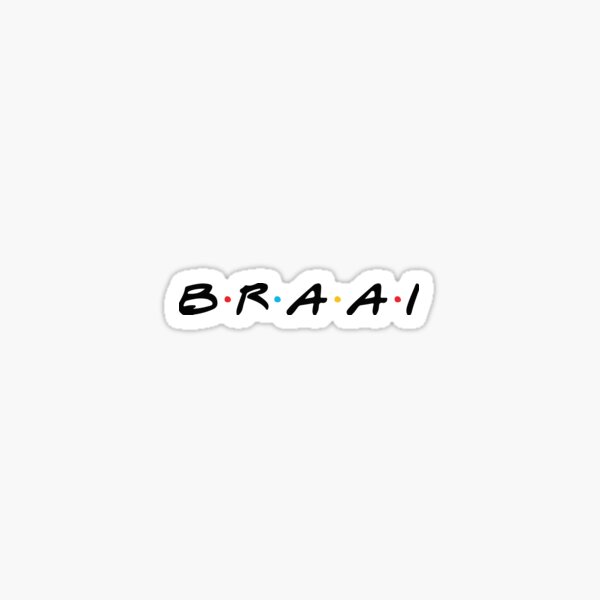 "braai friends" Sticker for Sale by Action Hero | Redbubble