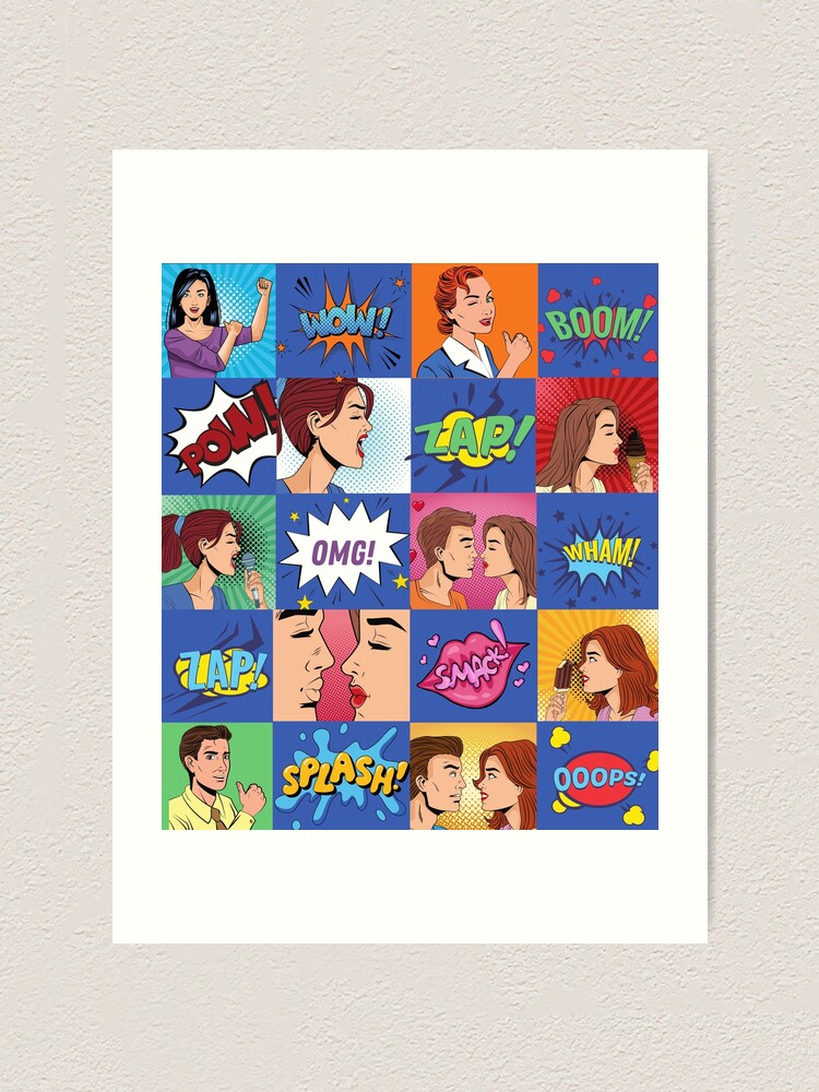 "Retro Comic Strip Style" Art Print for Sale by cheeseonbread | Redbubble