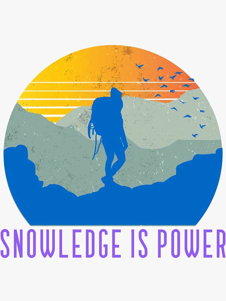 "Snowledge Is Power" Sticker for Sale by Arctic-Teeshop | Redbubble