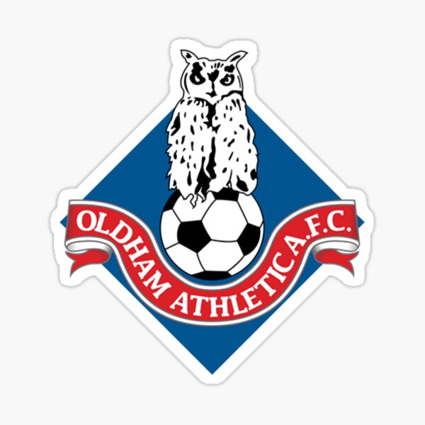 "Oldham Athletic Latics " Sticker for Sale by Ellieandcogifts | Redbubble